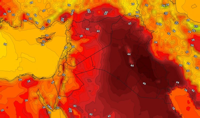Levant | Normal summer weather the first half of the week and a new ...